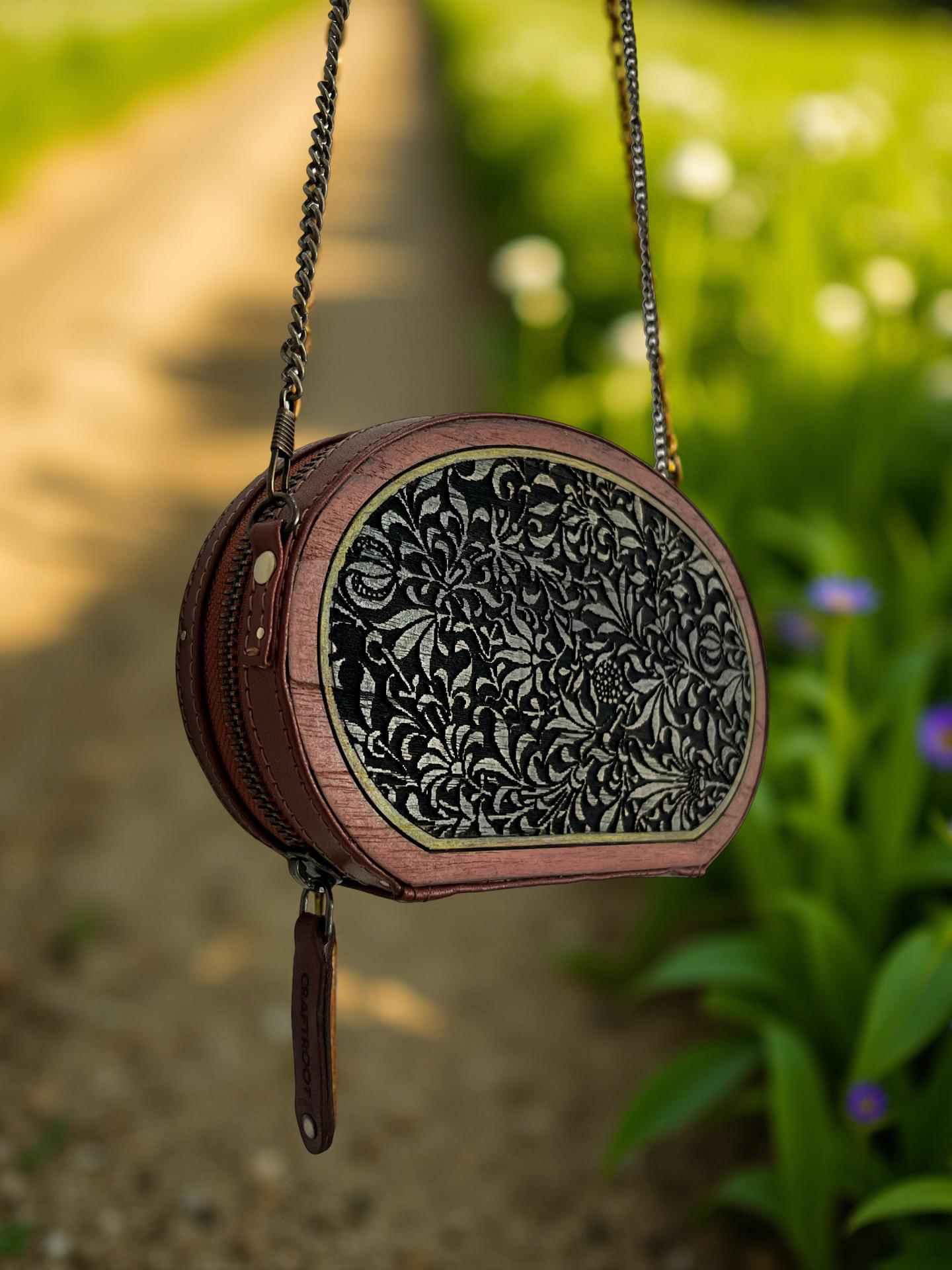 Handcrafted Wooden & Leather clutch – Inspired by Tradition, Made for ...